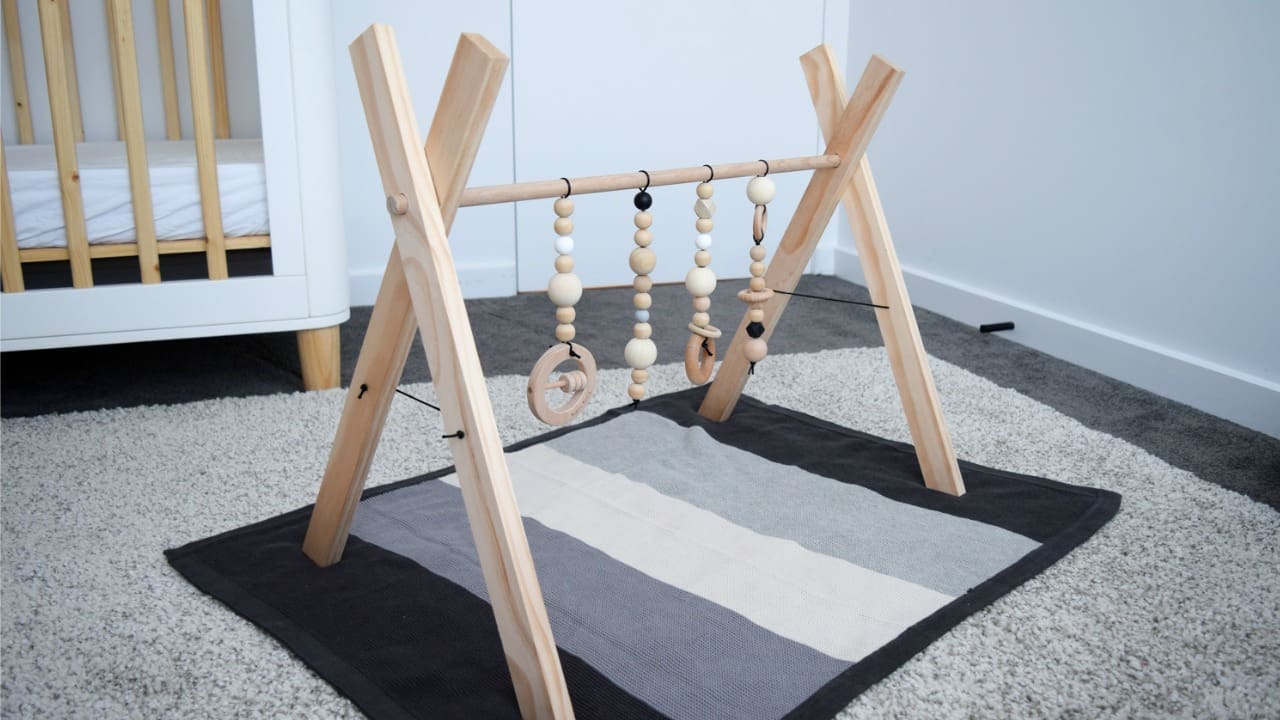 DIY Baby Play Gym Make A Stylish Timber Play Gym For Your Baby STYLE