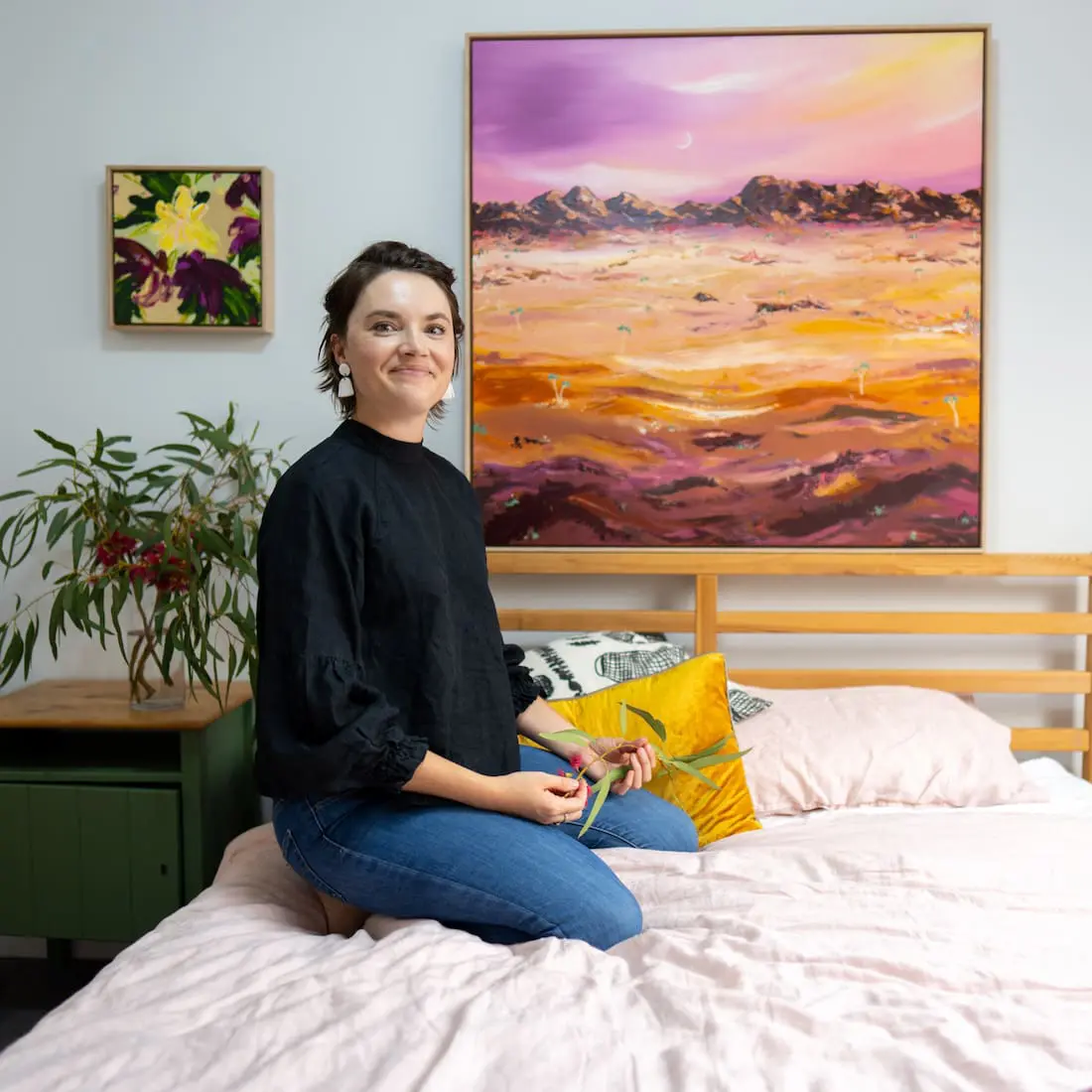 Textural landscape paintings from Elle Pervez | Style Curator