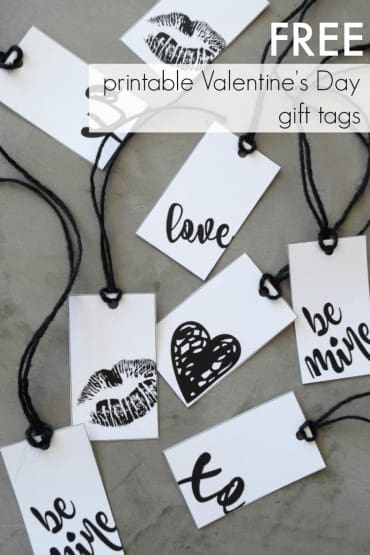 Free Printable Valentine’s Day Gift Tags