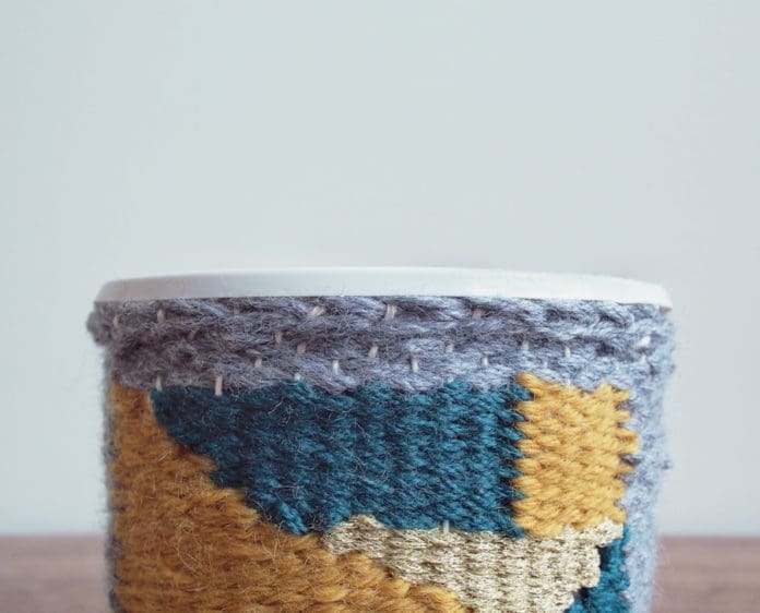 Woven planter cosy tutorial: Make a pot plant weave | Style Curator