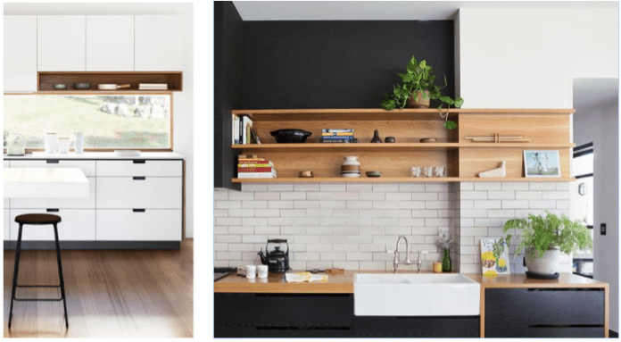 Matte black and timber accent kitchen | Style Curator