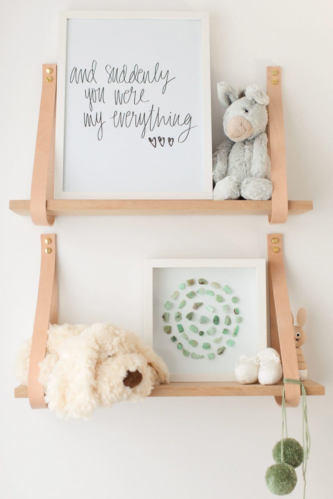 DIY crystal artwork: Natural crystal pieces in box frame | Style Curator