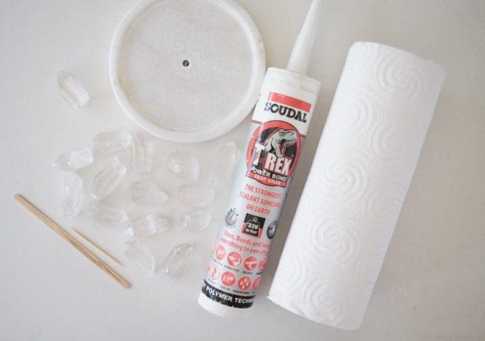 Kmart hack: Marble and crystal jewellery dish DIY | Style Curator