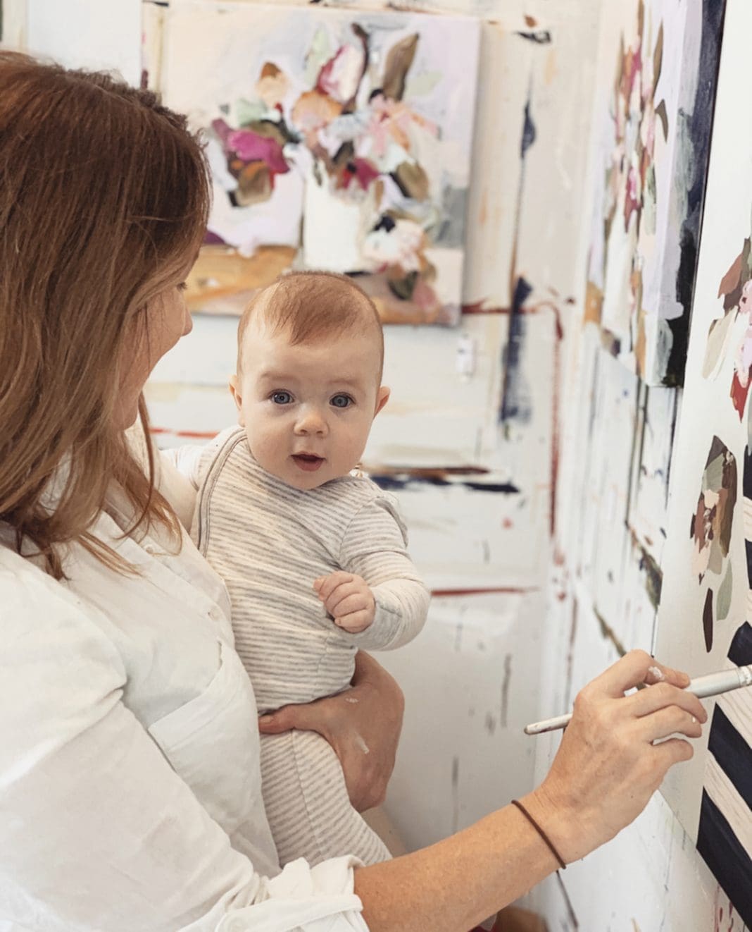 Organic strokes of abstract artist, Prudence DeMarchi - Style Curator