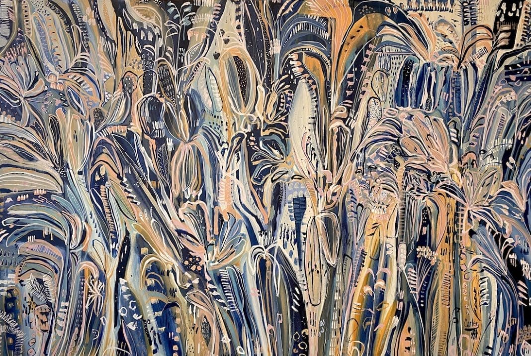 The colourful botanical abstracts by artist Carley Bourne | Style Curator