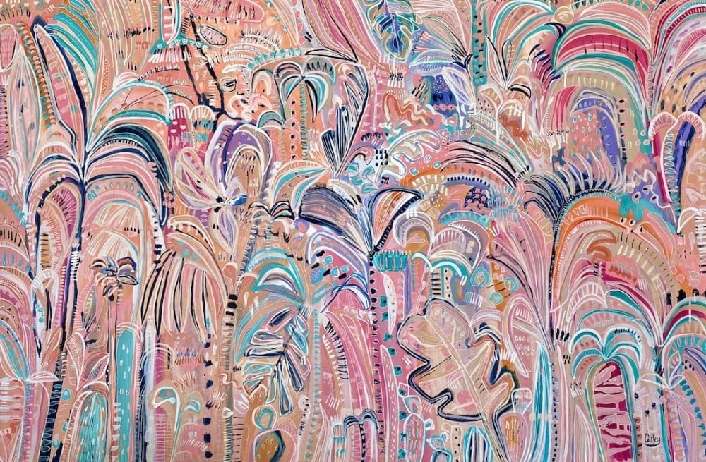 The colourful botanical abstracts by artist Carley Bourne | Style Curator