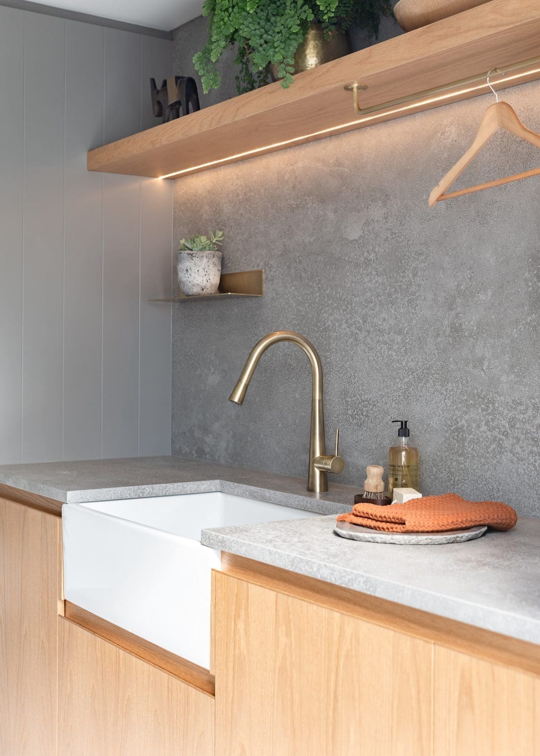 The award-winning laundry of the Scandinavian Purity home