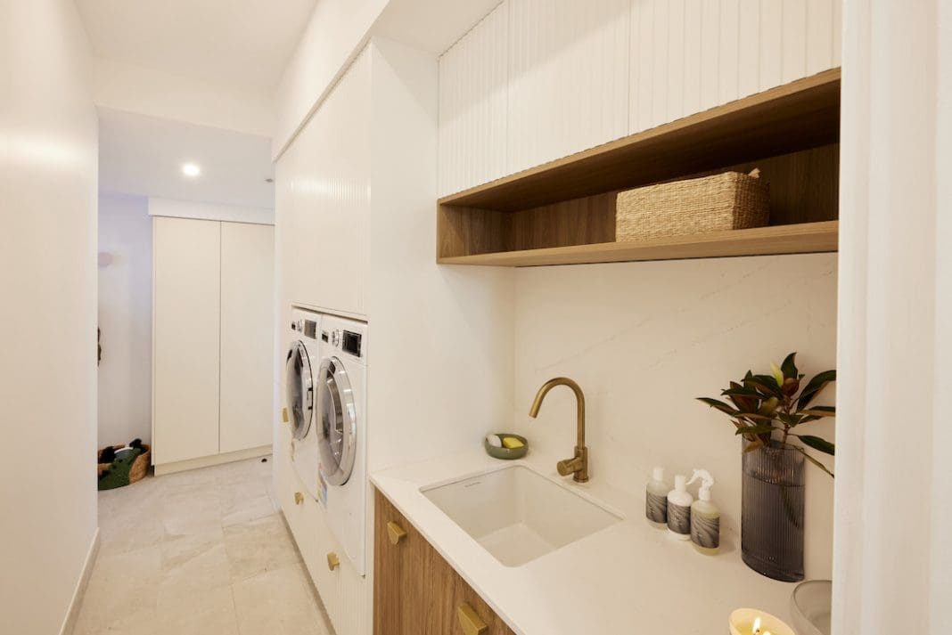The Block 2021: Week 9 — Laundry, hallway and powder room reveal