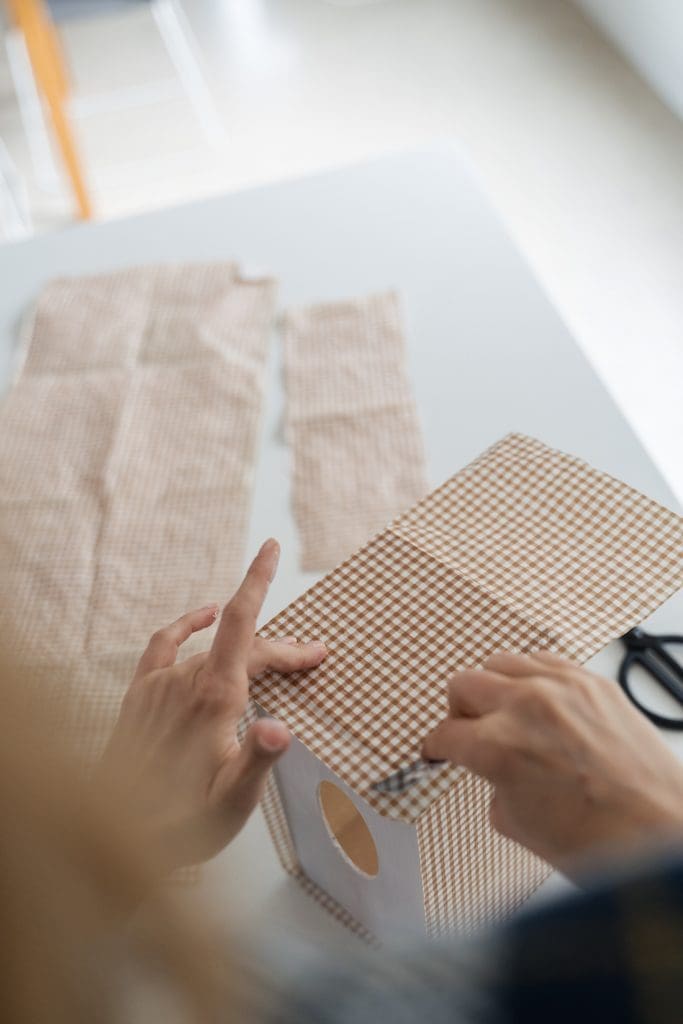 DIY checkered tissue box cover | Style Curator DIY and interior styling ...