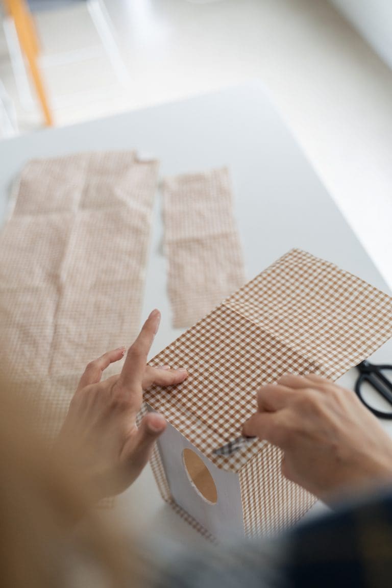 DIY checkered tissue box cover | Style Curator DIY and interior styling ...