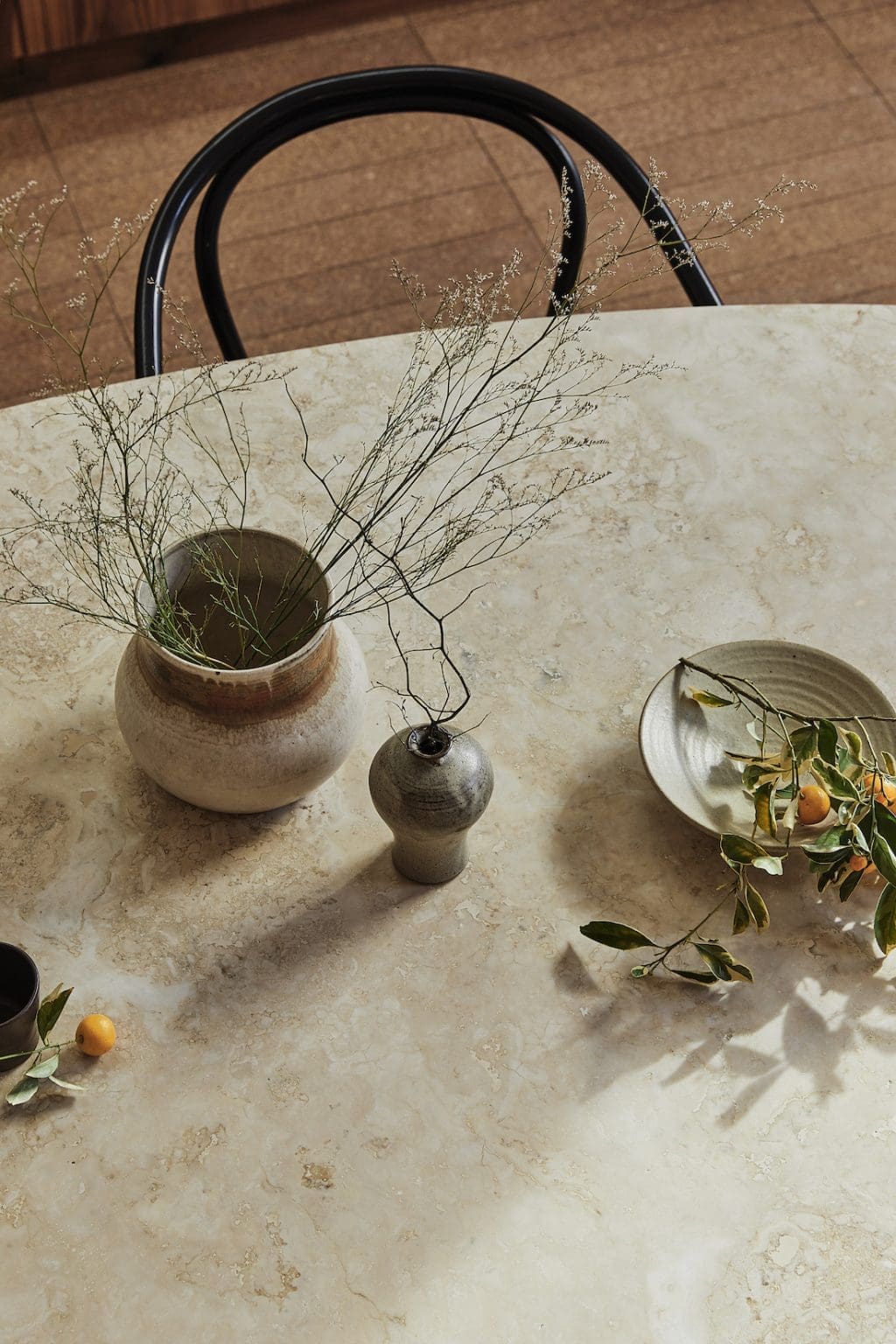 Natural stone materials shine in this renovated Edwardian house