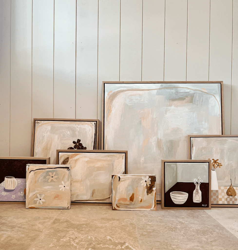 Abstract still life paintings from Art by Ally S | Style Curator