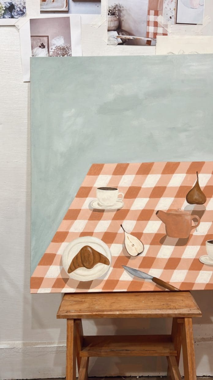 Abstract still life paintings from Art by Ally S | Style Curator