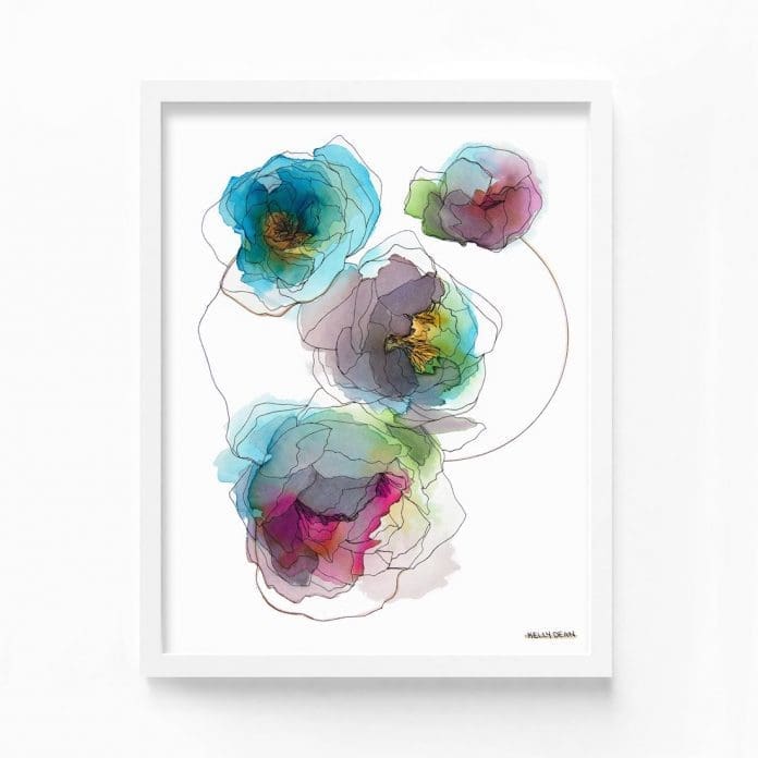 Abstract florals and landscapes from Kelly Dean | Style Curator