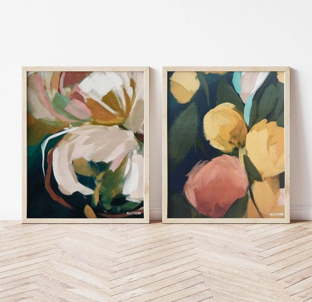 Abstract florals and landscapes from Kelly Dean | Style Curator