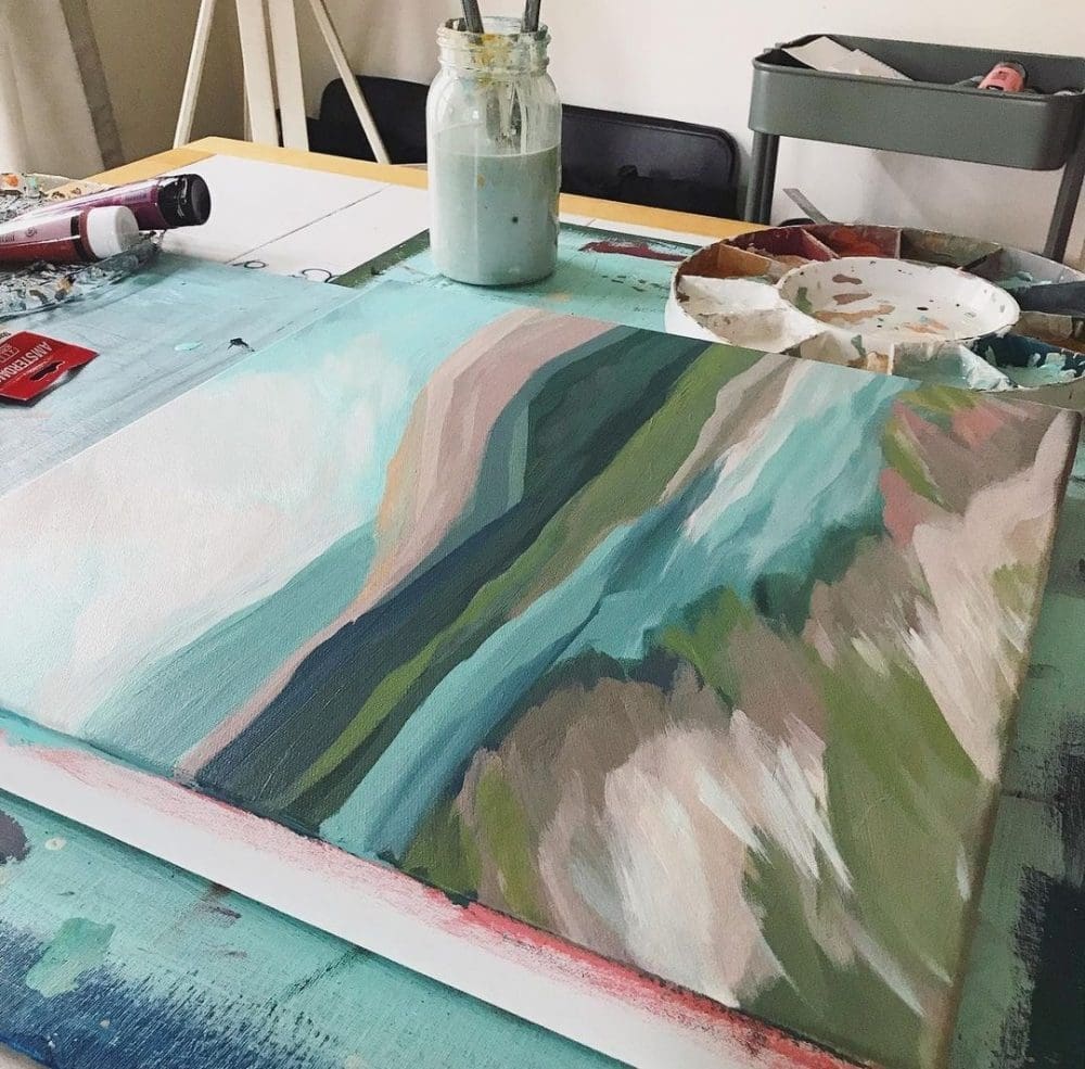 Abstract florals and landscapes from Kelly Dean | Style Curator