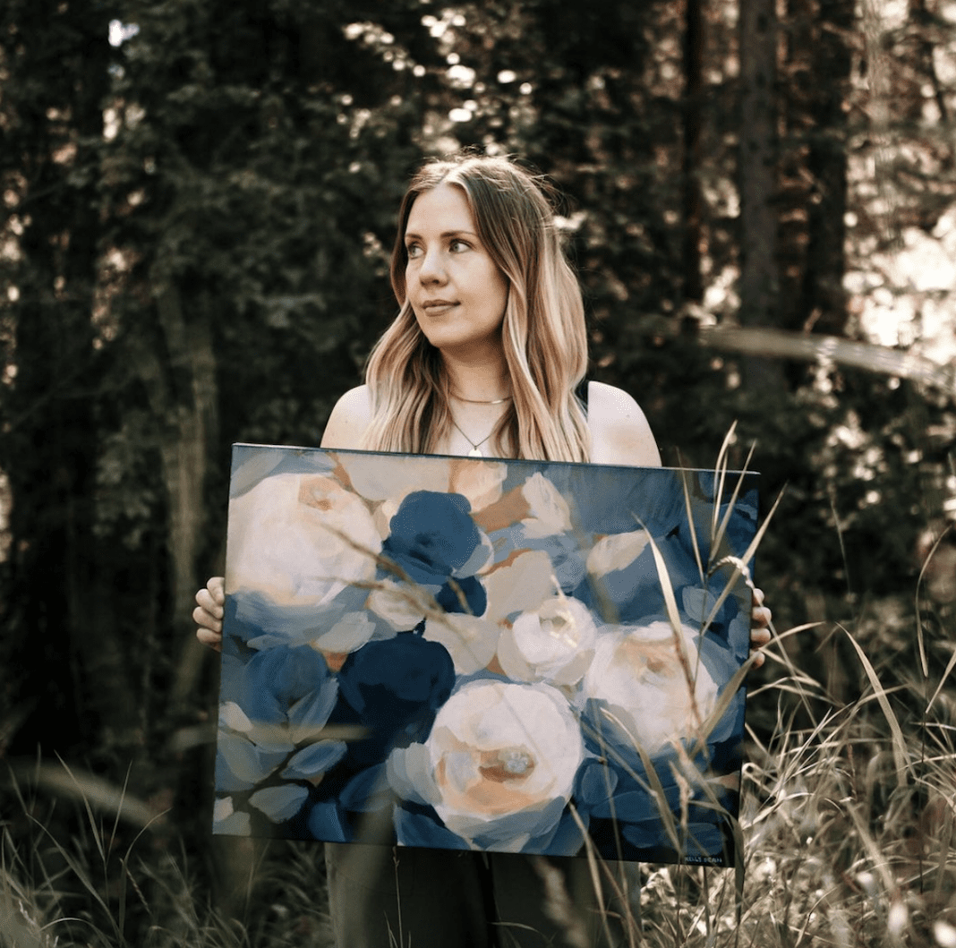 Abstract florals and landscapes from Kelly Dean | Style Curator