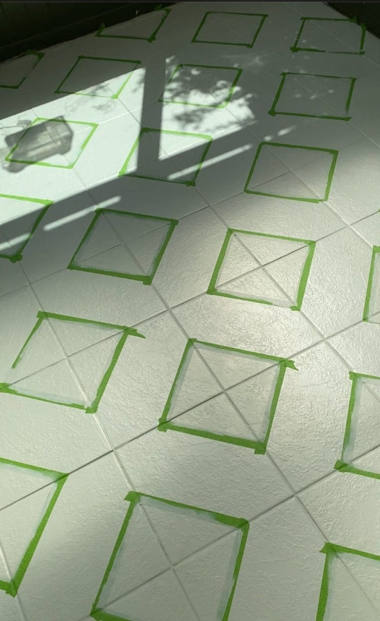 The super easy checker floor DIY that only needs three materials