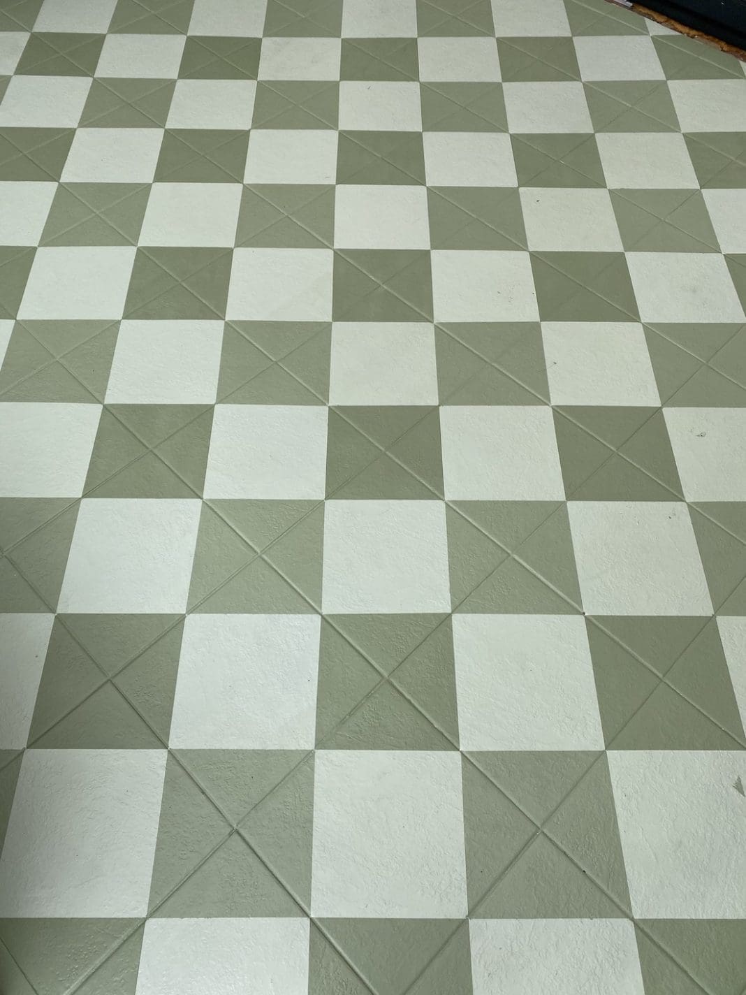 The super easy checker floor DIY that only needs three materials