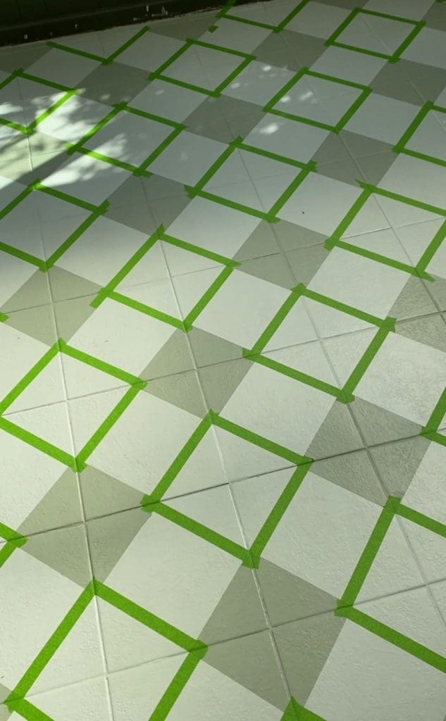 The super easy checker floor DIY that only needs three materials