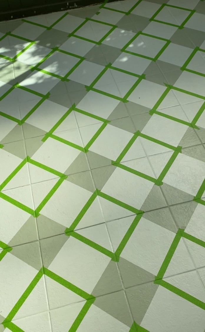 The super easy checker floor DIY that only needs three materials