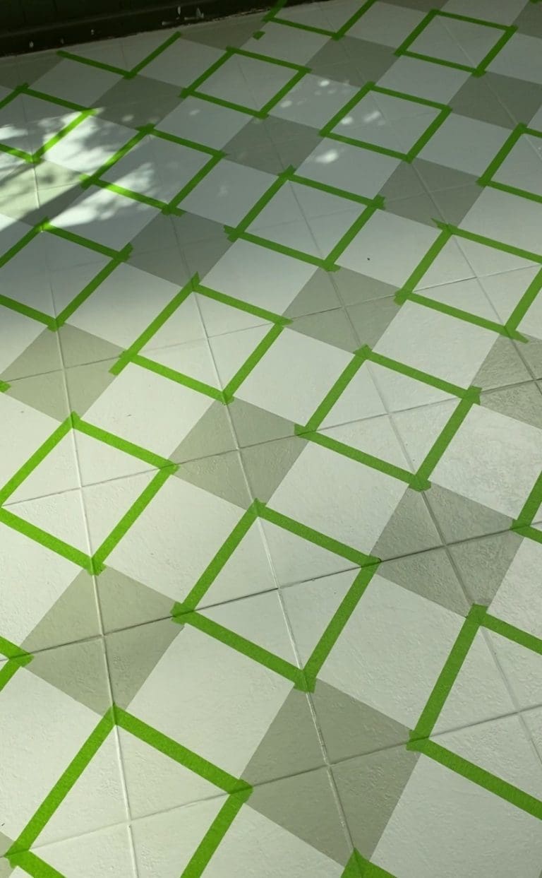 The super easy checker floor DIY that only needs three materials