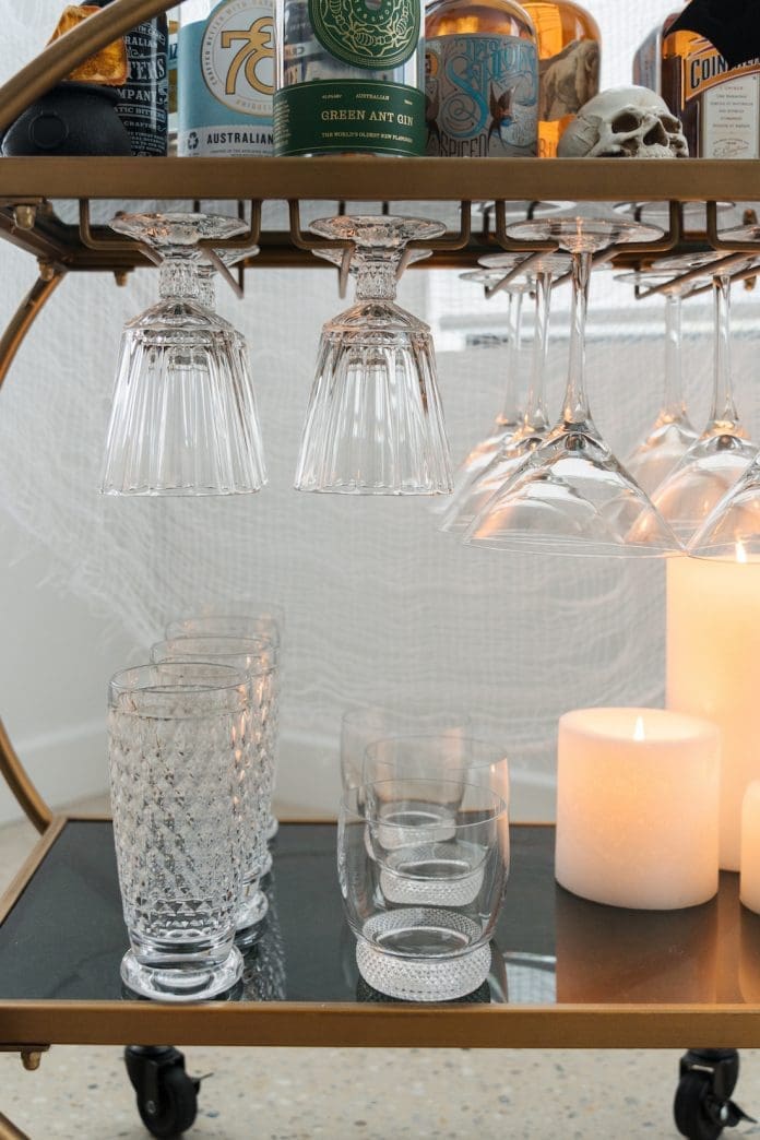 Spooktacular Halloween bar cart styling | Style Curator