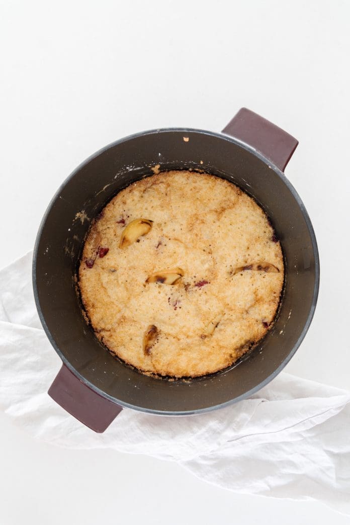 French Oven apple and raspberry cobbler | Style Curator