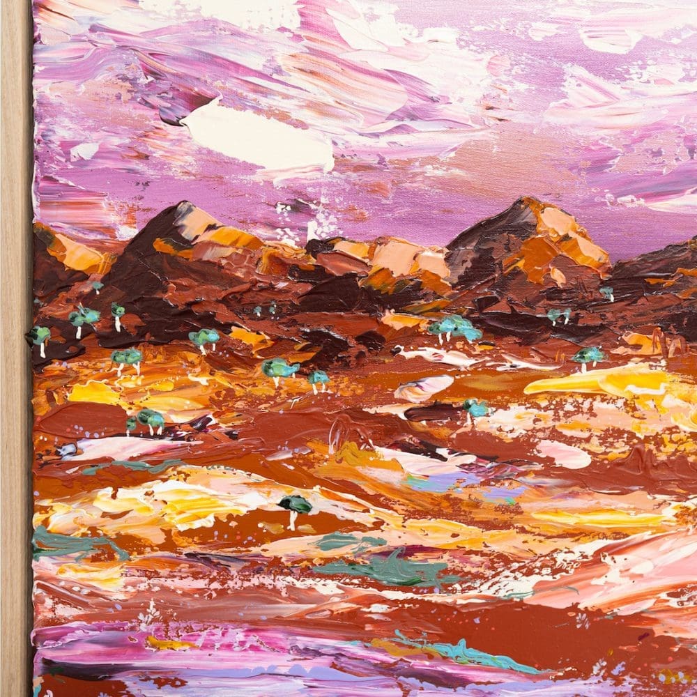 Textural landscape paintings from Elle Pervez | Style Curator