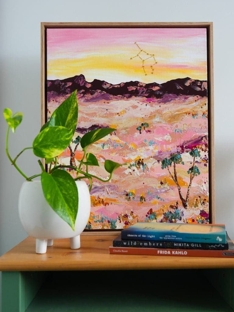 Textural landscape paintings from Elle Pervez | Style Curator
