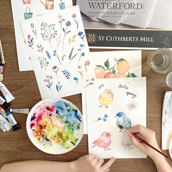 Aiai Zhang: Breezy Bird Studio's contemporary watercolour artist