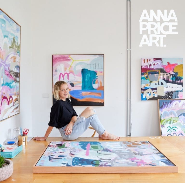The fun, quirky and rainbow abstract art from Anna Price Art | Style ...