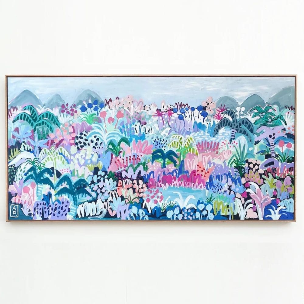 The fun, quirky and rainbow abstract art from Anna Price Art | Style Curator