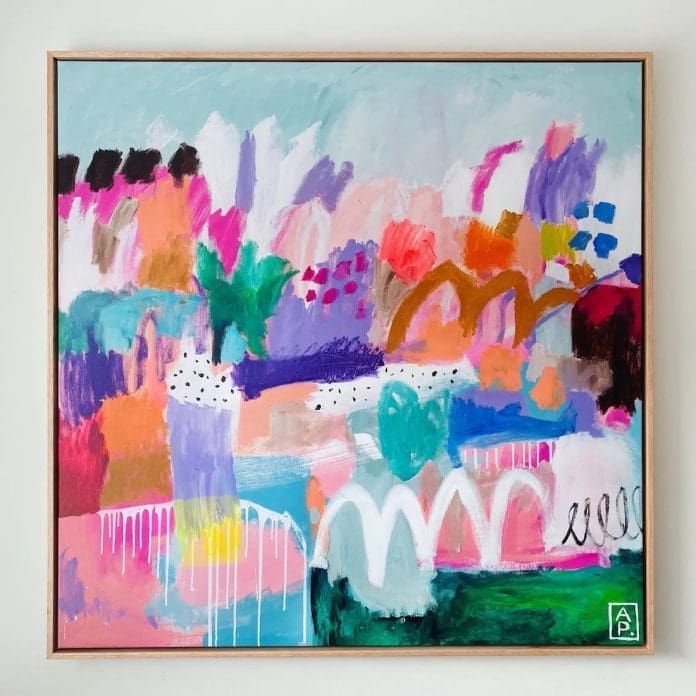 The fun, quirky and rainbow abstract art from Anna Price Art | Style ...