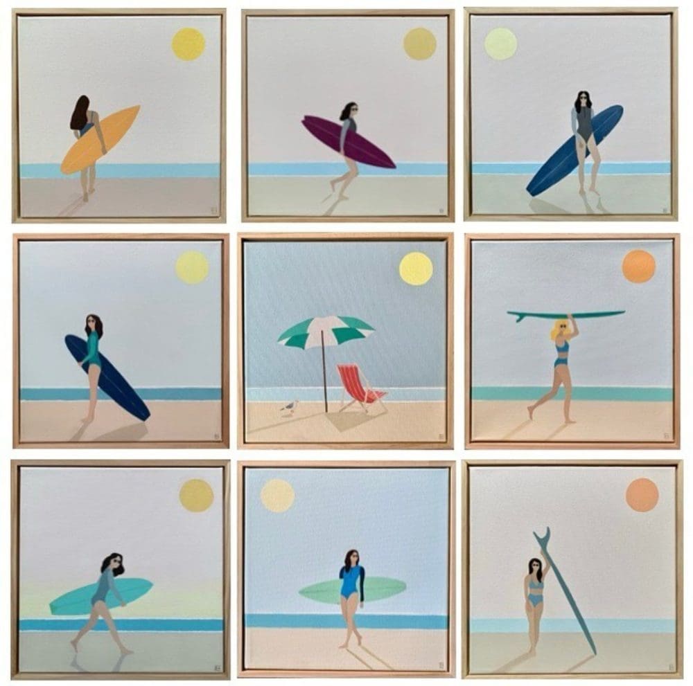 Fun loving, summer inspired art from Catherine Hayler Art | Style Curator
