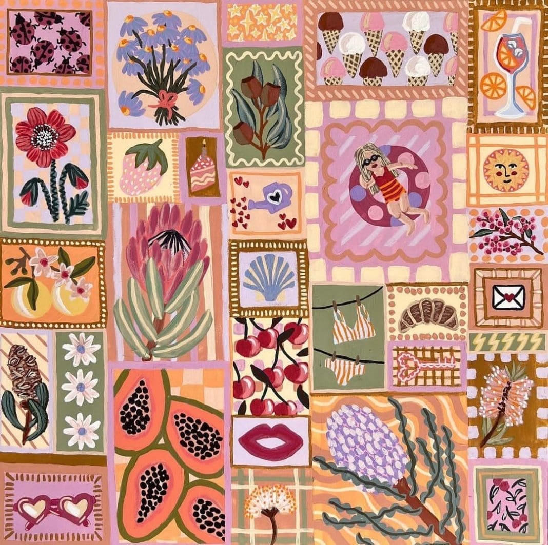 Pastel colours, florals and fun from artist Amy Gibbs | Style Curator