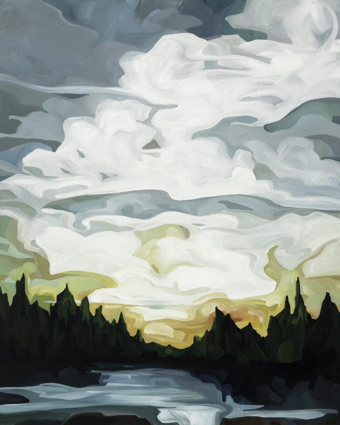 Cloud-like texture and colourful abstracts from Susannah Bee Art | Style Curator