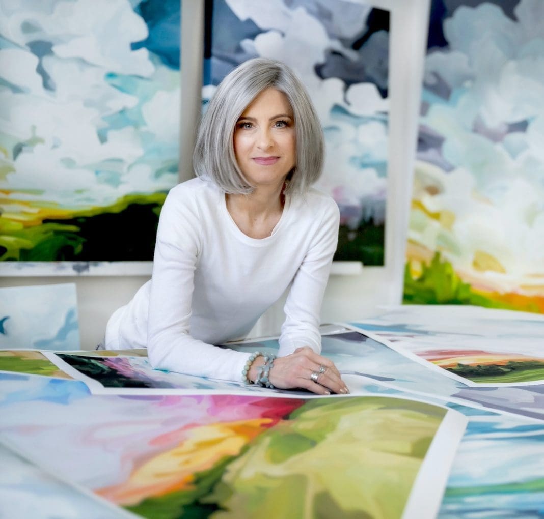 Cloud-like texture and colourful abstracts from Susannah Bee Art ...