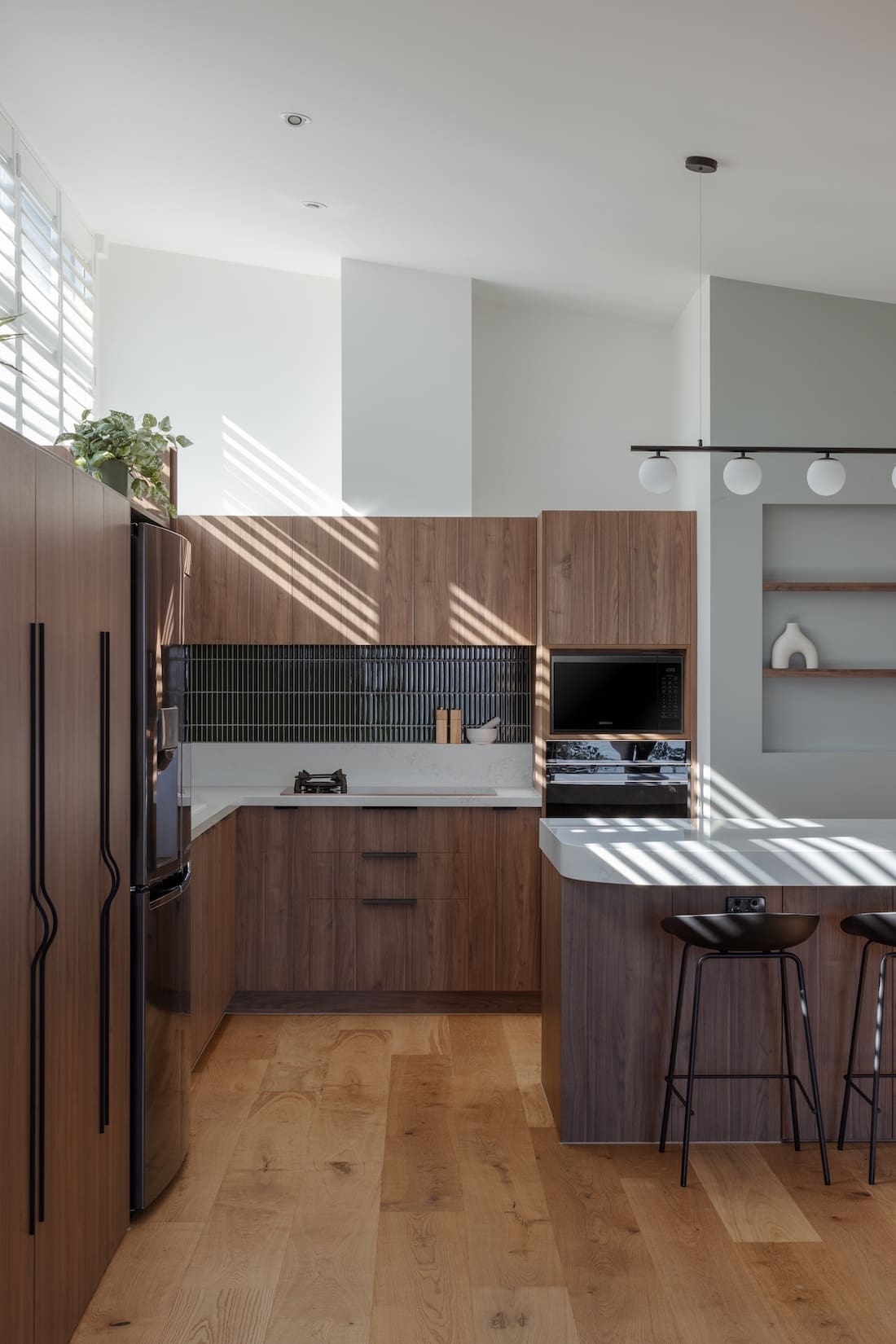 Walnut joinery, kitkat tiles & luxe accents: A forever living coastal ...