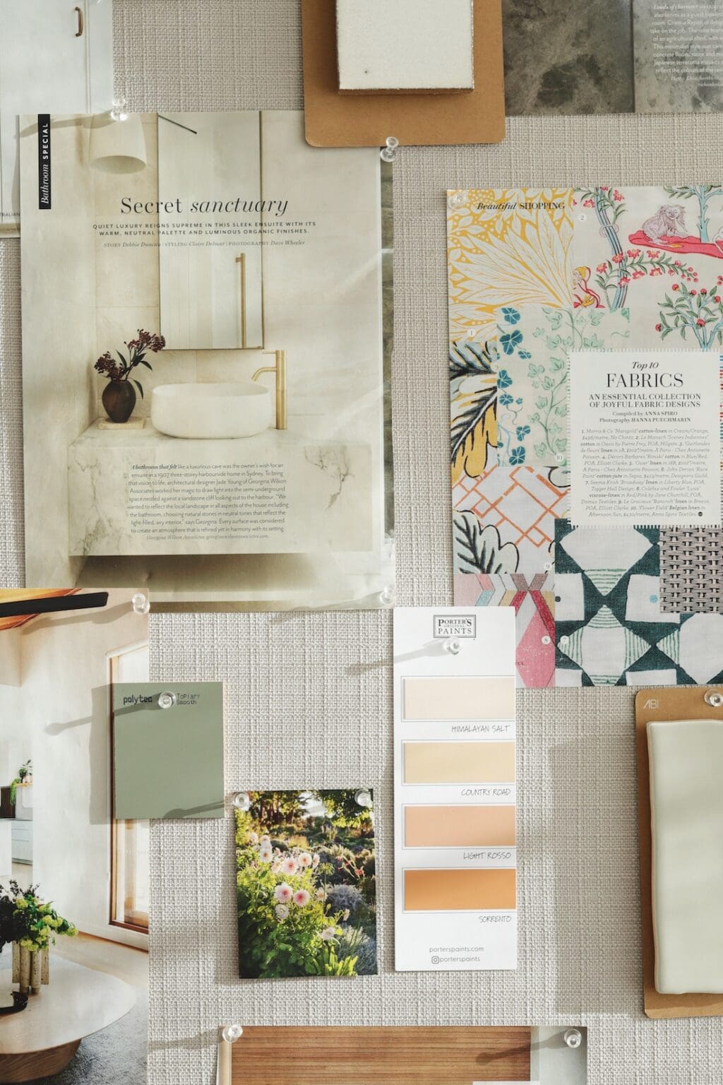 DIY oversized pinboard for under $30 (designer look on a budget ...